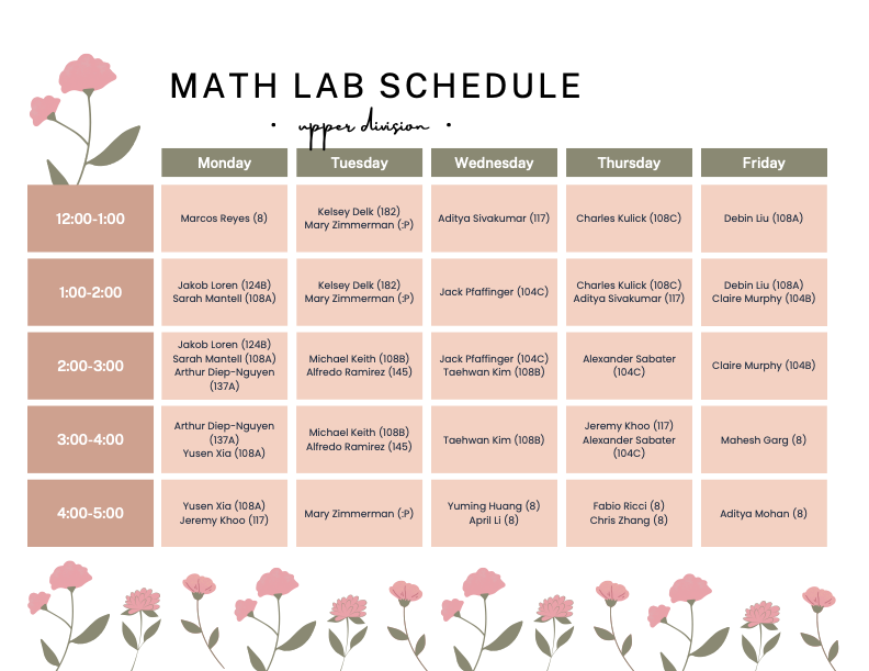 The Math Lab | Department of Mathematics